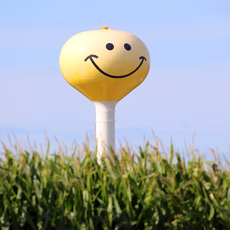 Smiley Water Tower – Atlanta Illinois Tourism